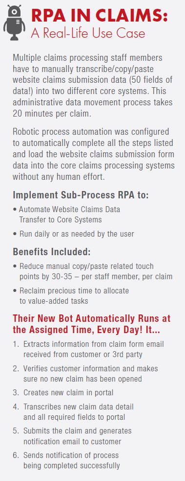 RPA use case - insurance claims UiPath - The Lab Consulting
