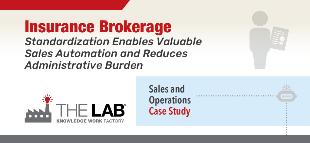 Insurance brokerage standardization case study and examples - The Lab ...