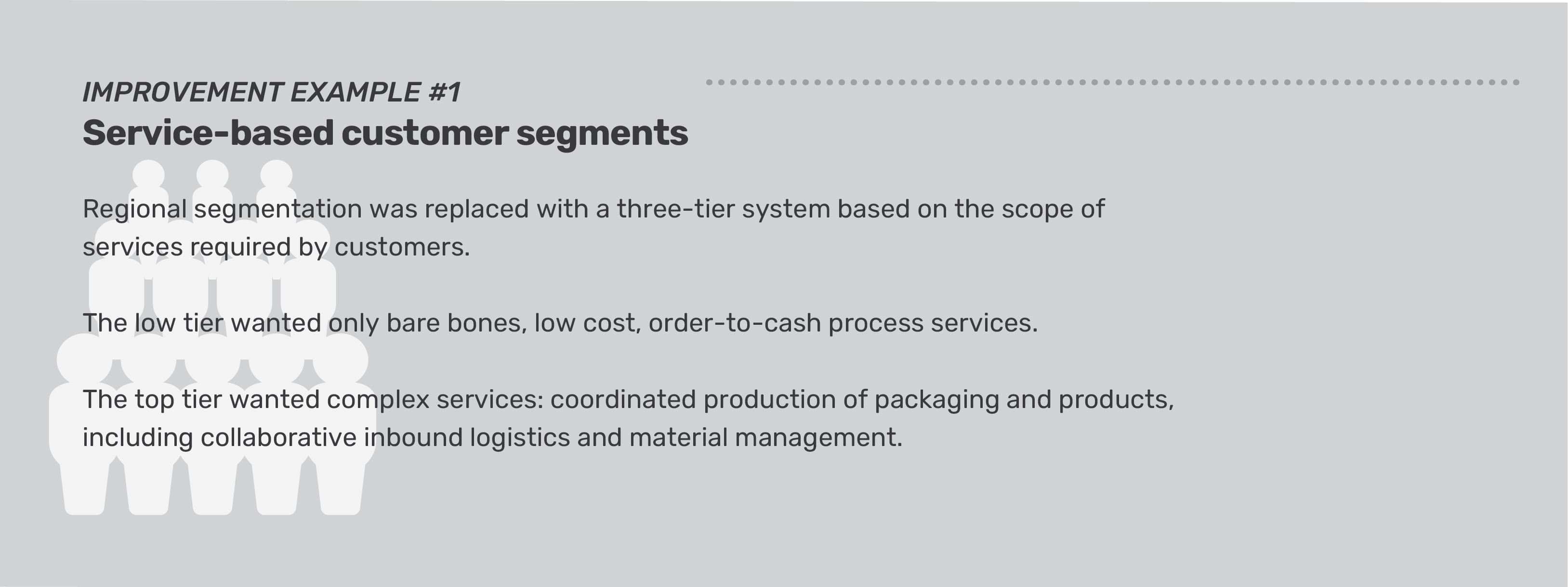 Service-based customer segments source for Pharmaceuticals operations - The Lab Consulting